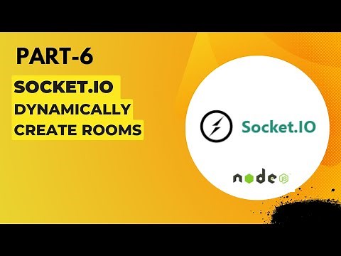 Dynamically create rooms in socket IO - NODEJS - PART 6