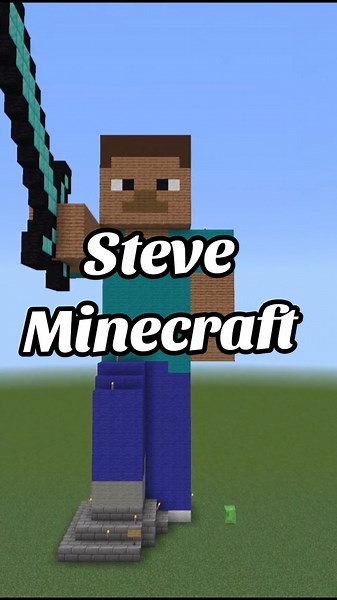 Minecraft Steve Statue Building Guide