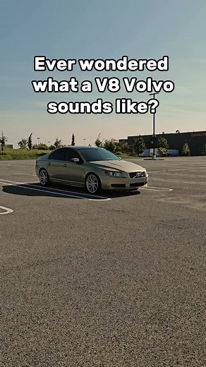 for those asking about the music less clips! BTW this was the bumpiest parking lot I've ever been to lol. couldn't even accelerate without going on a pogo stick #swedish #volvo #car #tankgarage #s80 #s80v8 #v8volvo #carsoftiktok