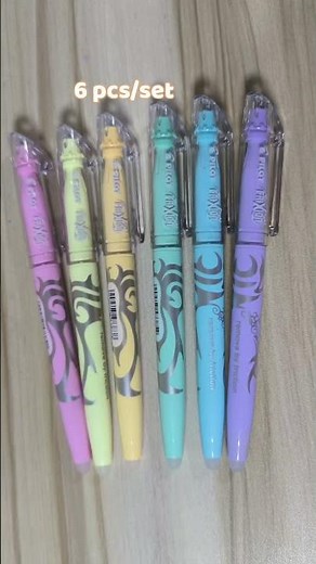 🌈Swatching my Pilot Frixion Pastel Highlighters— soft,smooth & erasable! Which shade is your fave?