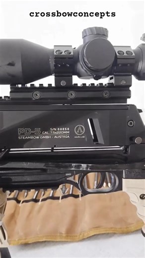 PD-5 Steambow LONGRANGE & SHORTRANGE SETUP, LONG bolts, RAIL ADJUSTMENT scope OPTIONS CUSTOMIZING