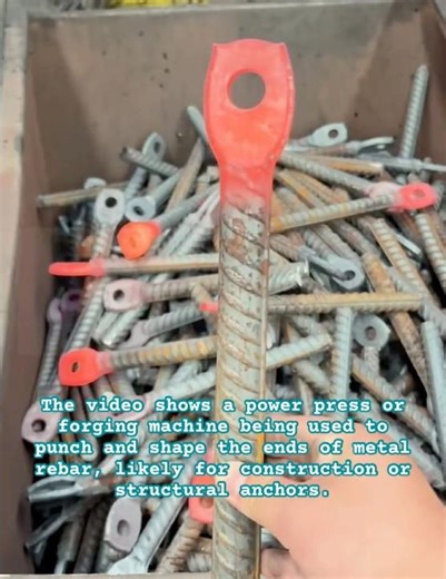 Shaping Metal Rebar #IndustrialForging #MetalWorking #Manufacturing #Blacksmithing #Construction