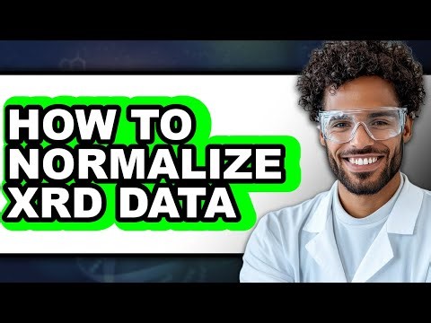 How to Normalize Xrd Data - Step by Step