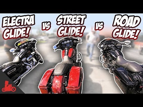 Harley ROAD Glide vs STREET Glide vs ELECTRA Glide!