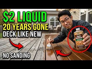 $2 Liquid ERASED 20 Years of Deck Rot in 10 Minutes — BURIED Since 1941. No Sanding