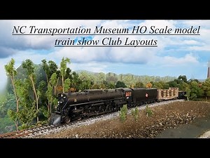 HO scale model railroad club layouts at the NC transportation Museum model train show 5-18-2024