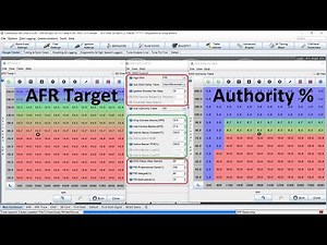 AFR Closed Loop and AFR Target Table Setup
