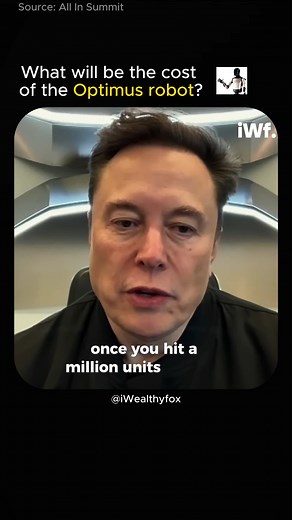144K views · 1.7K reactions | What will be the cost of the Optimus robot? Source: All In Summit #Elonmusk #elon #usareels | Iwealthyfox | Facebook