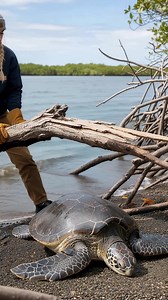 60K views · 263 reactions | Women works hard to free a turtle from the mud. #rescue #animals #wildlife | Paul Vu Tv | Facebook
