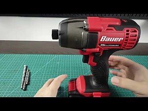 How To Put Drill Bit In Bauer Impact Driver