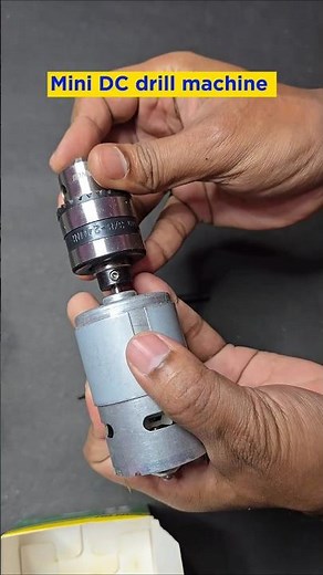 775 DC Mini Drill Machine | How to Set Drill Bit in Motor | DIY Tool Making | 775 DC Motor Drill