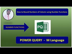 Power Query | M Language | How to Round Numbers of Column using Number Functions in Power Query