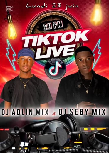 le lundi 23 juin je vous invite à passer dans ce live vous allez pas regretter#hatientiktok🇭🇹 #fypppppppppppppppppppppp #live #Seby #vibes #viral_video #videoviral @𝐃𝐉_𝐀𝐃𝐋𝐈𝐍_𝐌𝐈𝐗 💯🔥 @cine_000