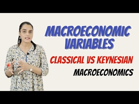 Macroeconomic variables || Classical Vs Keynesian economics || Macroeconomics || Economic History