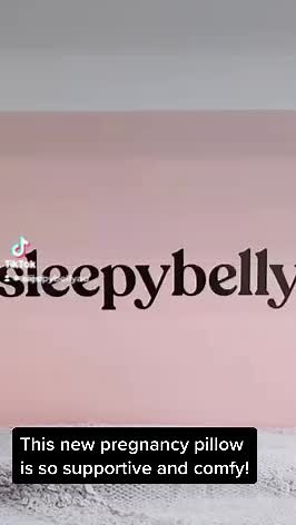 Experience a deeper, more restful sleep while having back, side and tummy support. #pregnancy #pregnant #preg #pregnancypillow