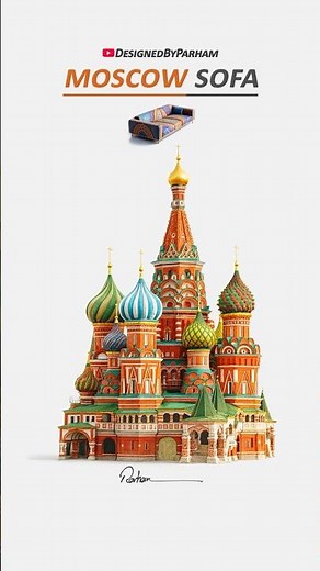 🔥Moscow Sofa – Saint Basil’s Cathedral Couch Design