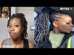 How to: Genie Ponytail on STARTER LOCS 🧞‍♂️‼️