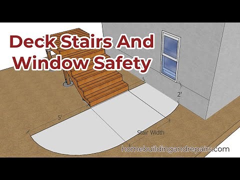 Deck Stair Building Window Location Code - 60 Inch Radius Rule Explained