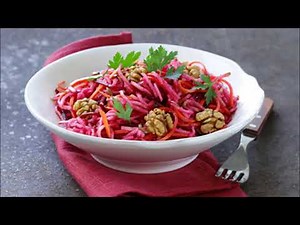 Recette : Salade betteraves pommes noix