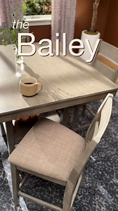 Perfect for a variety of spaces and styles ✨ Fall in love with the casual comfort with the Bailey Counter Height Set! #dining #withyou #comfort #diningtable #table #furniturerow | Furniture Row | Facebook