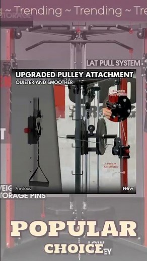 Cable Crossover Machine Functional Trainer with Adjustable Pulley System for LAT Pulldowns and Ca...