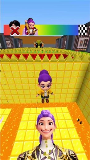 KPop Demon Hunters Vs Squid Game Lava Jump (Part 20) #shorts #minecraft #sodapop