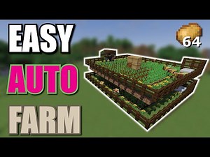 Minecraft EARLY GAME CROP FARM - Stackable [750+ per Hour]