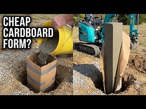 DIY Concrete Forms for Fence Posts: Cheap Cardboard Box Alternative