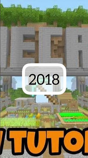 Evolution of tutorial worlds (Minecraft)