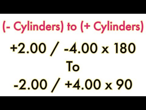 Changing Prescription from minus(-)cylinder form to a plus (+) cylinder