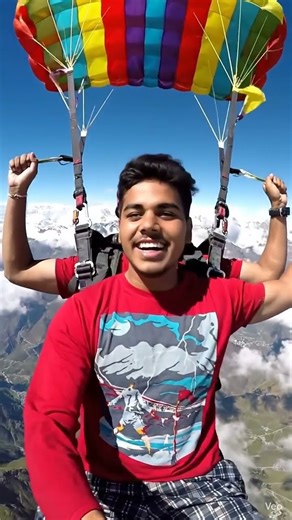 “First Time Skydiving Experience! 😳 #Skydiving #Adventure”