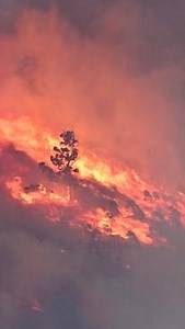 Extreme vision of Mt Lawson fire