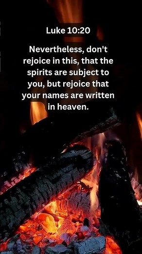 Journey of faith and spiritual growth | Luke 10:20 Daily Bible Verse