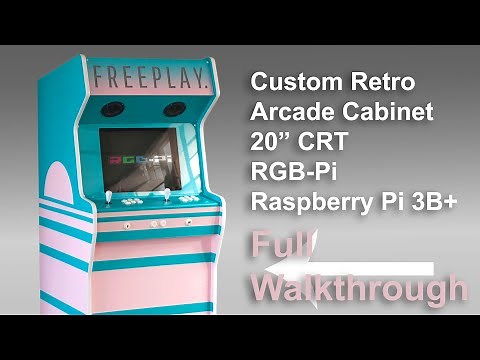 Custom Retro Arcade Cabinet with CRT and Raspberry Pi - Make it So