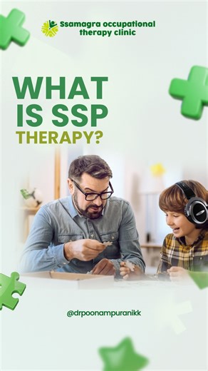 Poonam Puranikk on Instagram: "What is SSP Therapy? And how can it help your child feel calmer and more connected? If your child struggles with anxiety, sound sensitivity, emotional meltdowns, poor attention, or difficulty socializing their nervous system may be stuck in ‘fight or flight’ mode. That’s where SSP Therapy (Safe & Sound Protocol) makes a difference. At Ssamgra Occupational Therapy Center, we use SSP Therapy to gently retrain your child’s nervous system through specially designed the