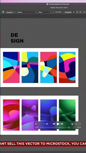 SOLD 27K items. How to create simple & stunning background in adobe illustrator.