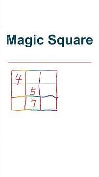 The Simple Trick to Solve ANY Magic Square! ⚡️