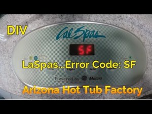 Cal Spas... Error Code SF (Safety Suction Switch) R & R. (DIY Spa Repair)