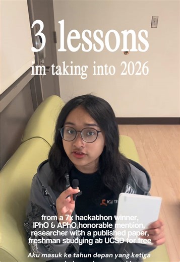 2025 is ending. Here are some lessons I’m bring to the new year: Lesson 1: Social media can bring you opportunities, from gigs to jobs. Many even got SWE internships without Leetcode interviews. Remember to not just post, but also reach out to people. You can post reels, TikToks, tweets, or LinkedIn posts. Anything you’re comfortable with. Find your niche. Lesson 2: Fear shrinks when you realize that trying and failing still moves you forward. Showing up is always progress. You would NEVER know 