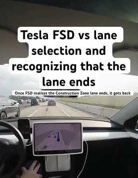 Tesla fad vs lane selection on the highway
