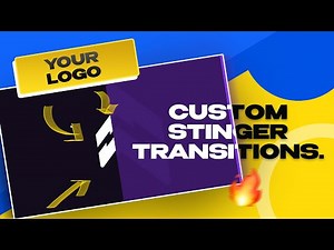 Easiest way to create Custom Stinger Transition with logo in After Effects - FREE TEMPLATE