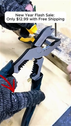 6-in-1 CR-V Multi-functional Angled-head Pliers – Easy And Effort-saving Operation, Ideal For DIY Projects, Household Repairs And Vehicle Maintenance, Integrating Functions Of Wire Stripping, Cutting, Crimping And Screwdriving #nailclippers #toolmusthaves #electriciantools #viralrotatingcurlingiron #craftsmantools #multifunctionbottleopener #handymantools #universaltool #pliers #tools