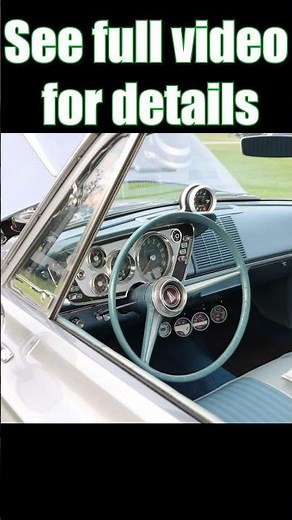 a PUSH BUTTON transmission in 1963? #automobile #cartok #musclecar