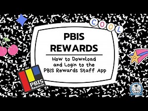 How to Download and Login to the PBIS Rewards Staff App