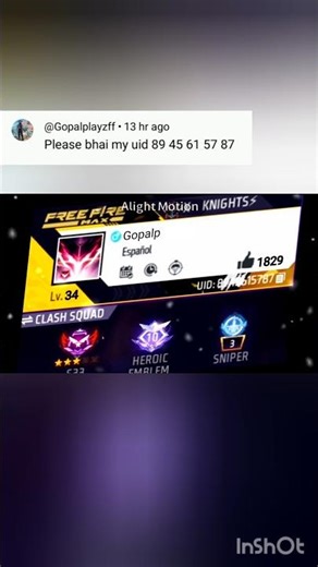 Freefire uid tutorial | Freefire uid 3D Tutorial #Freefire garenafreefire