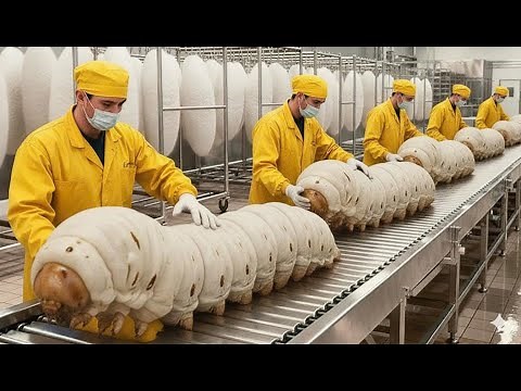 Inside the Silk Production Factory | From Silkworm Cocoon to Luxury Silk Fabric (Full Process)