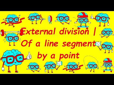 External division | Of a line segment by a point