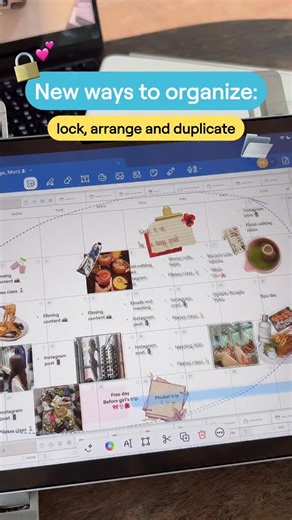 Goodnotes on Instagram: "Lock, arrange and duplicate 🔁 🆕 Locking Objects: Keep your images, sticky notes, shapes, and text boxes exactly where they belong—just tap to lock them in place! 🔒"