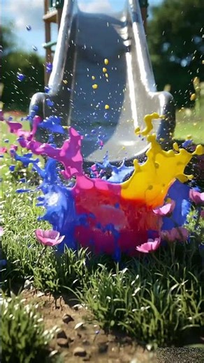 Color Splash Journey 🌈 A Vibrant Ball Rolling into a World of Colors