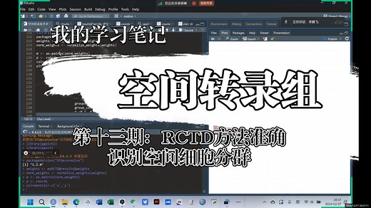 空间转录组自学，RCTD方法识别空间转录组细胞分群（第十三期）